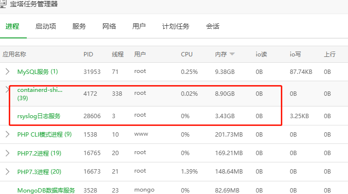 【已解答】请教这个进程可以杀掉不containerd-shim-runc-v2 - Linux面板 - 宝塔面板论坛